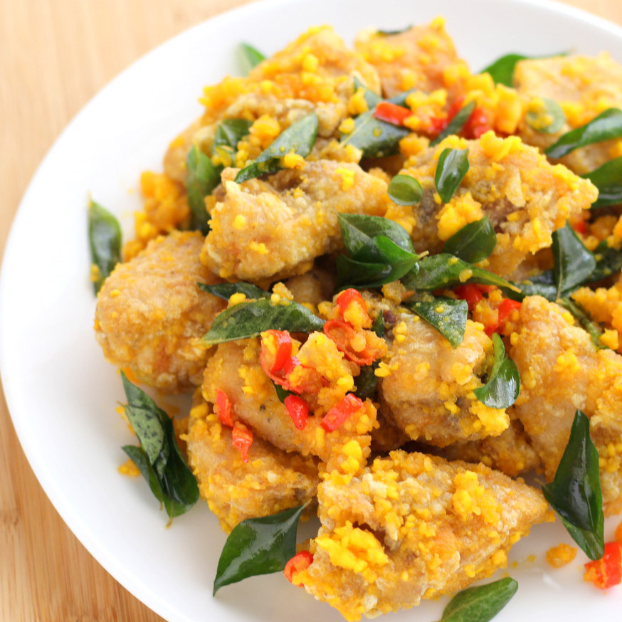 Salted Egg Chicken Cubes - Fat Queen Cooks 肥妹私房菜