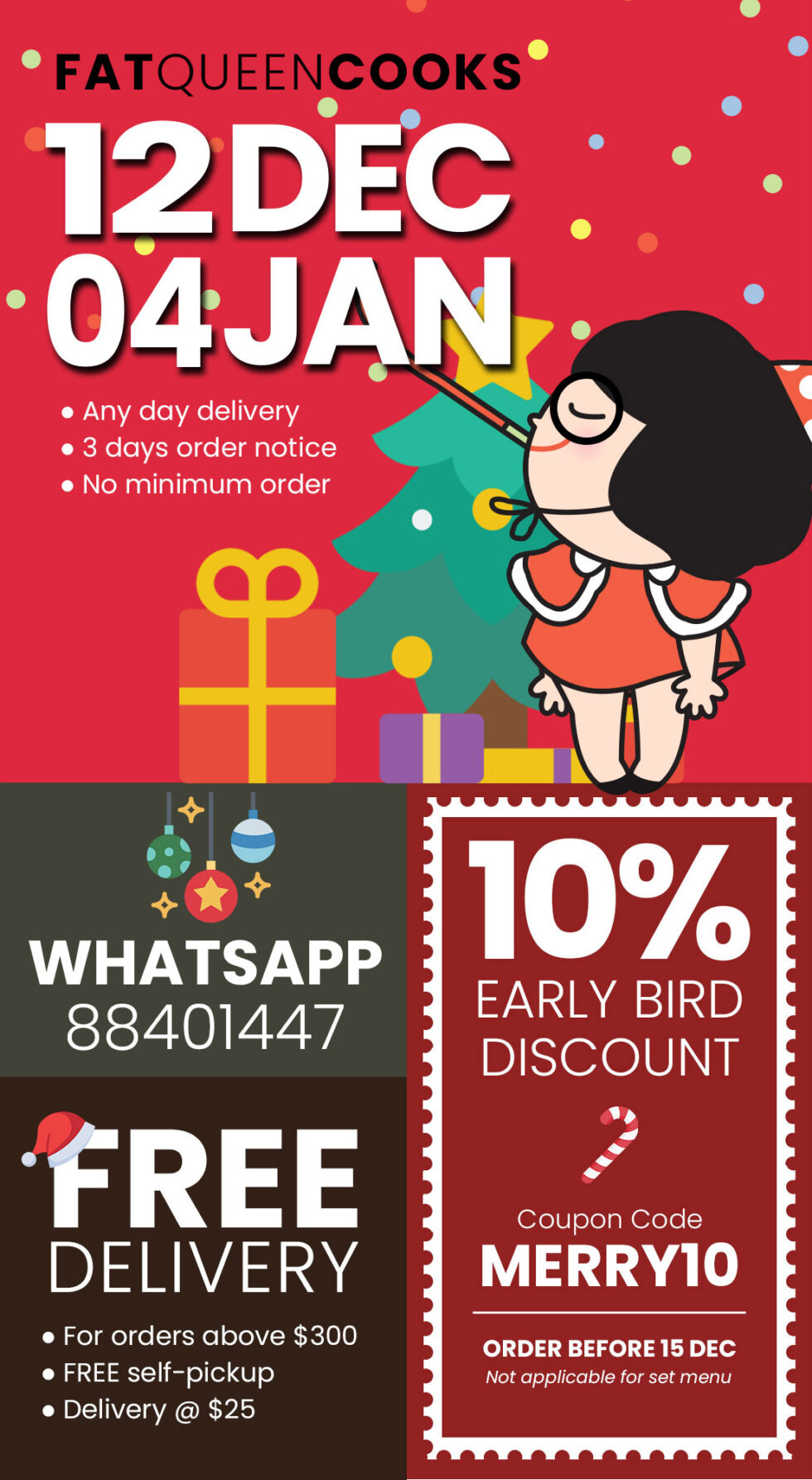 Christmas Set Menu & Catering | Fat Queen Cooks
